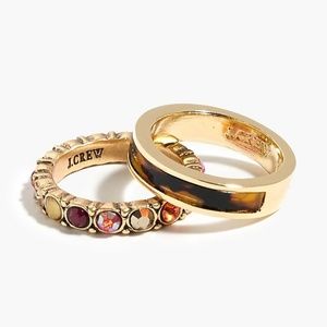 J. Crew | Jewelry | Mixed Stacking Rings | Poshmark